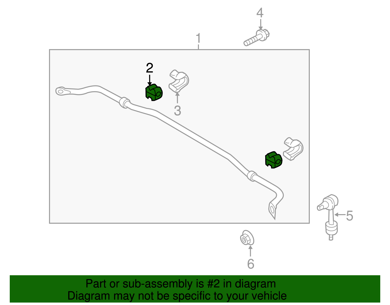 55513-3N100 - Stabilizer Bar Bushing 2011-2025 Kia | Kia.Parts Store