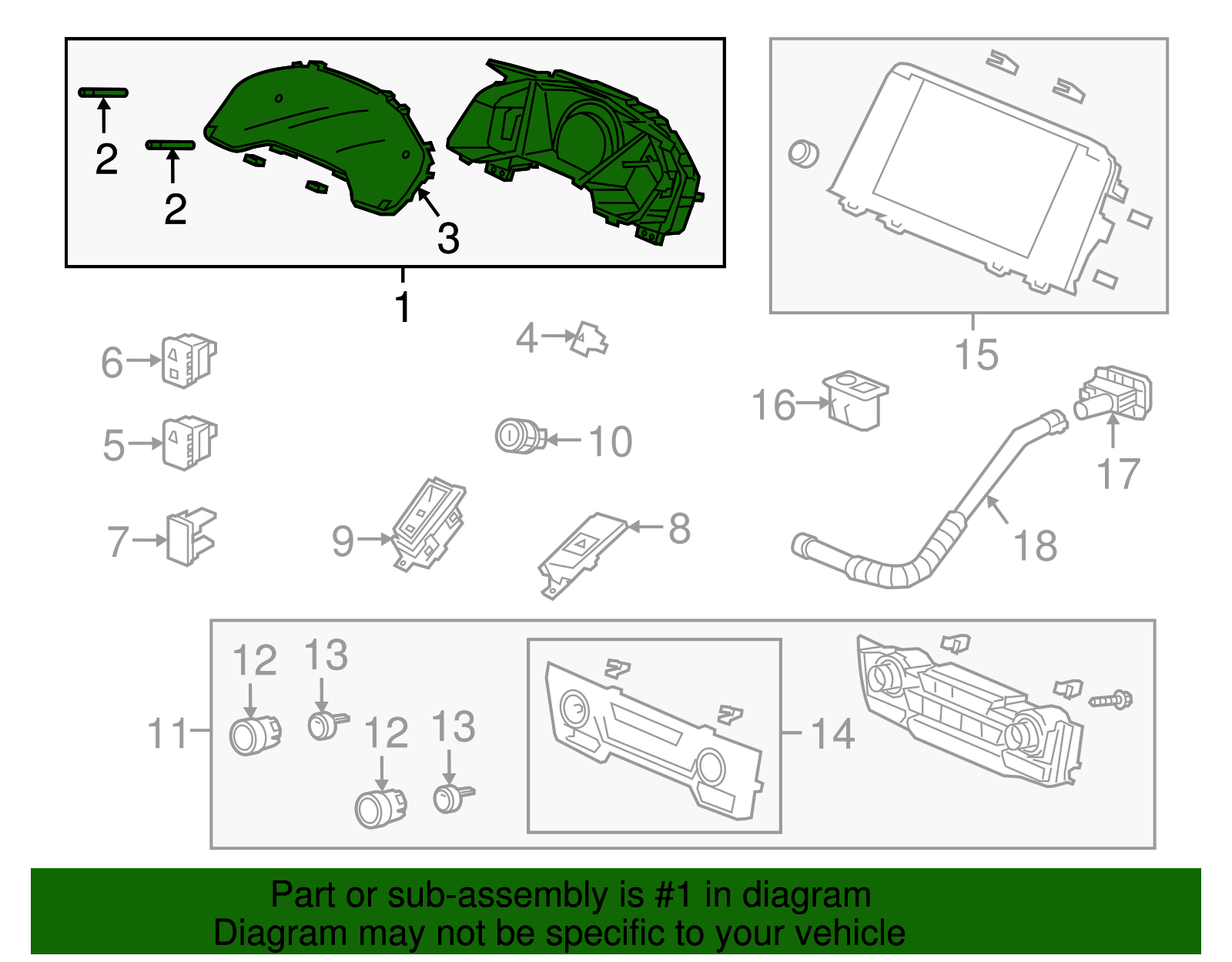 2017-2018 Honda CR-V Instrument Cluster 78100-TLA-A21 | Retail ...