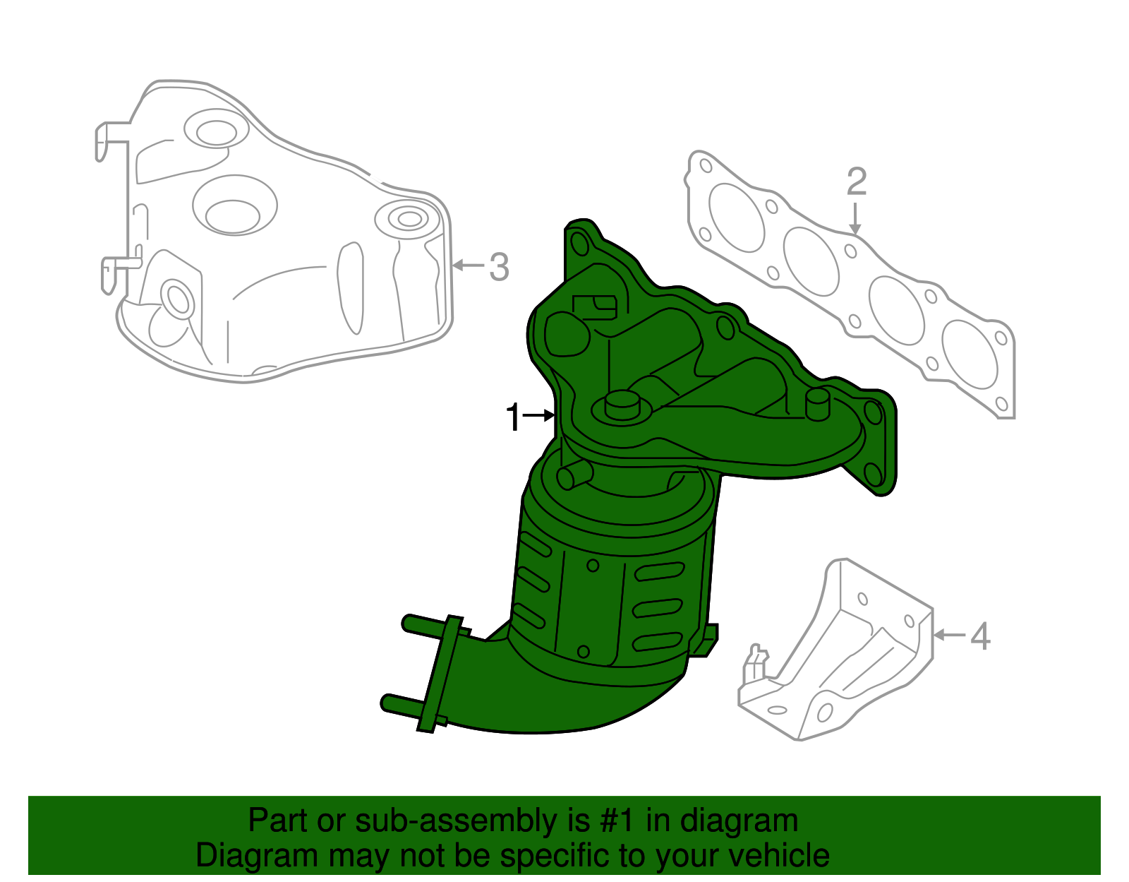 28510-2GAS0 - Exhaust Manifold | World OEM Parts Hyundai