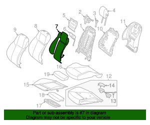 205-906-02-95-64 - Seat Back Heater 2015-2020 Mercedes-Benz | Mercedes ...