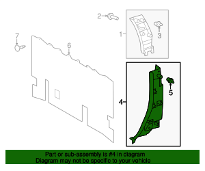 2009-2021 Toyota Tundra Lower Trim 62540-0C021-C3 | Toyota Parts