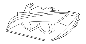 63117290238 - 2013-2015 BMW X1 Composite Headlamp (63-11-7-290-238 ...