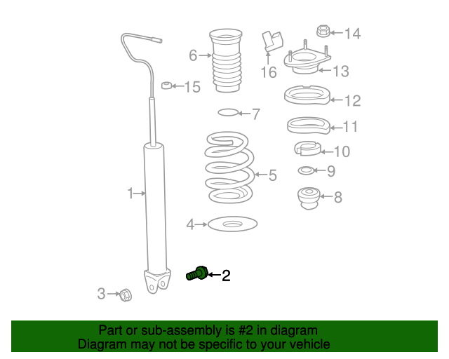 2012-2023 Porsche 911 Strut Lower Bolt WHT-008-717 | Sunset Porsche Parts