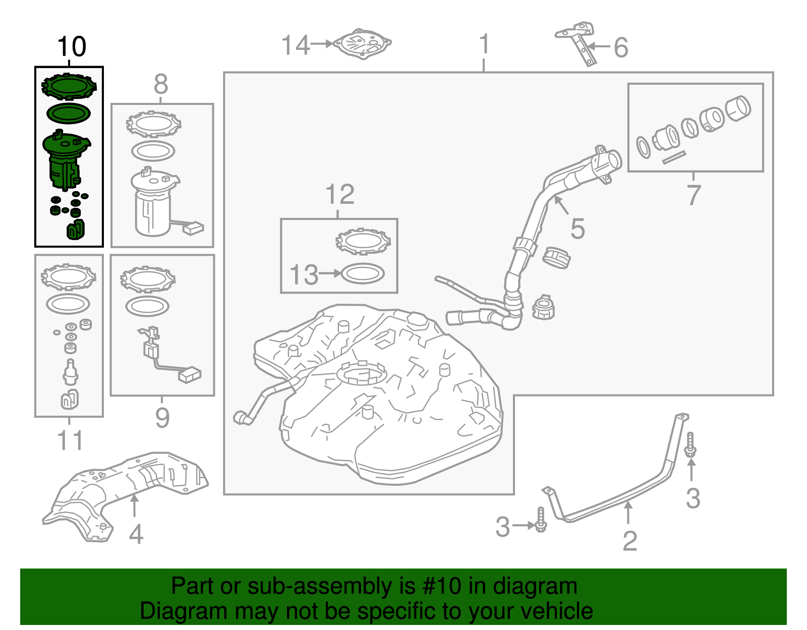 17048-TVA-A02 - Fuel Filter 2018-2020 Honda Accord | AutoNation Parts