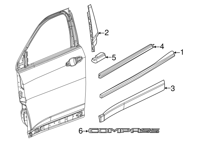 68547000AA - Nameplate - 2017-2021 Jeep Compass | Mopar Parts Canada