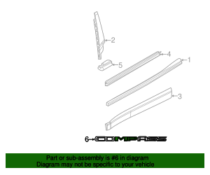 2017-2025 Jeep Compass Nameplate 68547000AA | Mopar Parts Canada