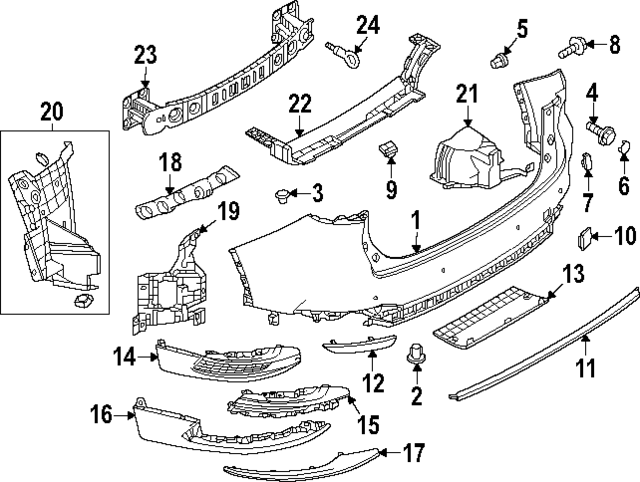 KMV6-50-231A - Corner Trim 2024 Mazda CX-90 | Mazda Parts Connect