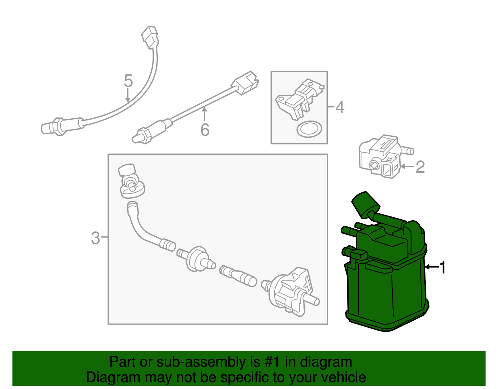 2013-2021 GM Vapor Canister 42782039 GM | GMPartsDirect.com