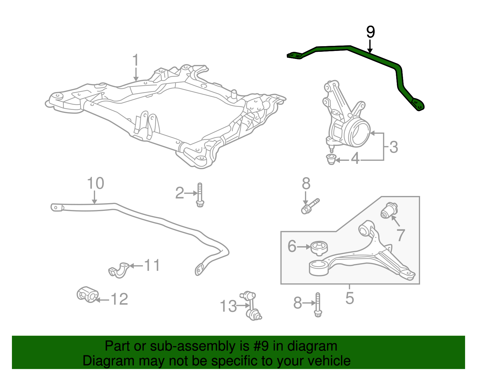 74180-SCV-A10 - Strut Bar 2007-2011 Honda Element | Honda Parts Online