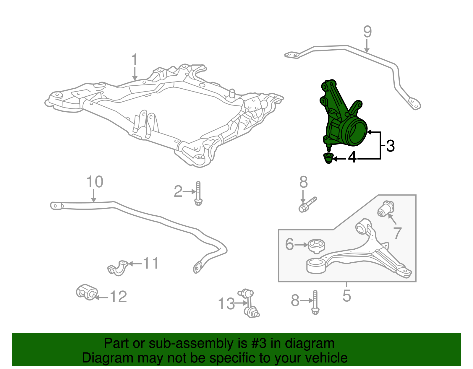 51210-SCV-A90 - High-Quality Steering Knuckle for 2007-2010 Honda Element | AutoNation Parts