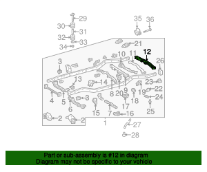 2003-2009 Toyota 4Runner Cross-Member 51209-35211 | Toyota Parts