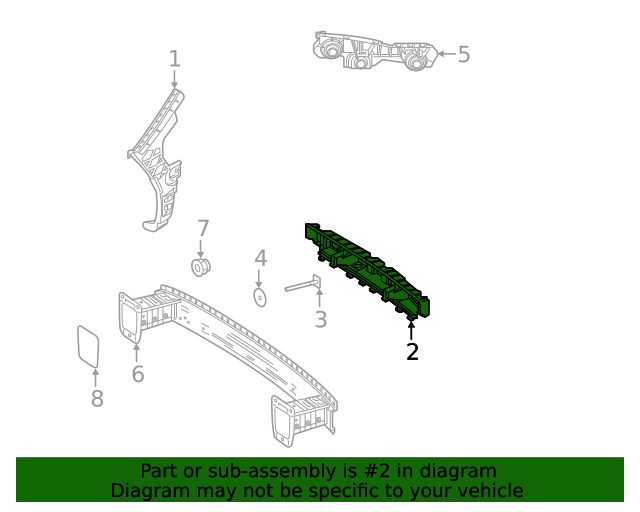 2020-2021 Mercedes-Benz Lower Mount 118-885-54-02-64 | MB OEM Parts