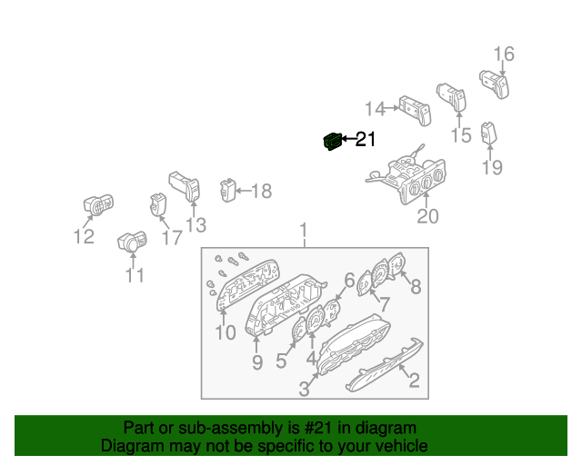 2002-2004 Kia Spectra Clock Auto 0K2N1 55710C | TascaParts.com