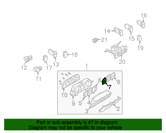 0K2NA-55492 - Engine Coolant Temperature Gauge 2002-2004 Kia Spectra ...