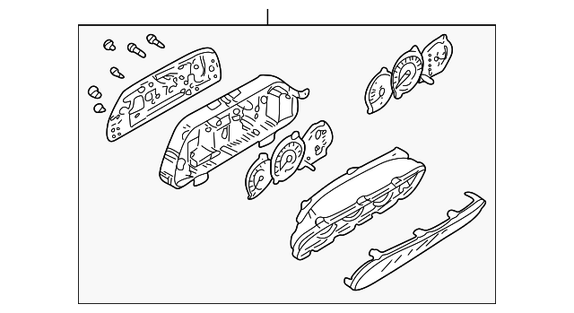 0K2NA-55430 - Instrument Cluster 2002-2004 Kia Spectra | Kia.Parts Store