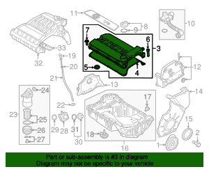 2007-2008 Volkswagen Valve Cover 022-103-429-AA | OEM Parts Online