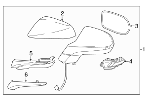 87940-78040-A0 - Mirror Assembly For 2015 Lexus | Lexus OE Parts