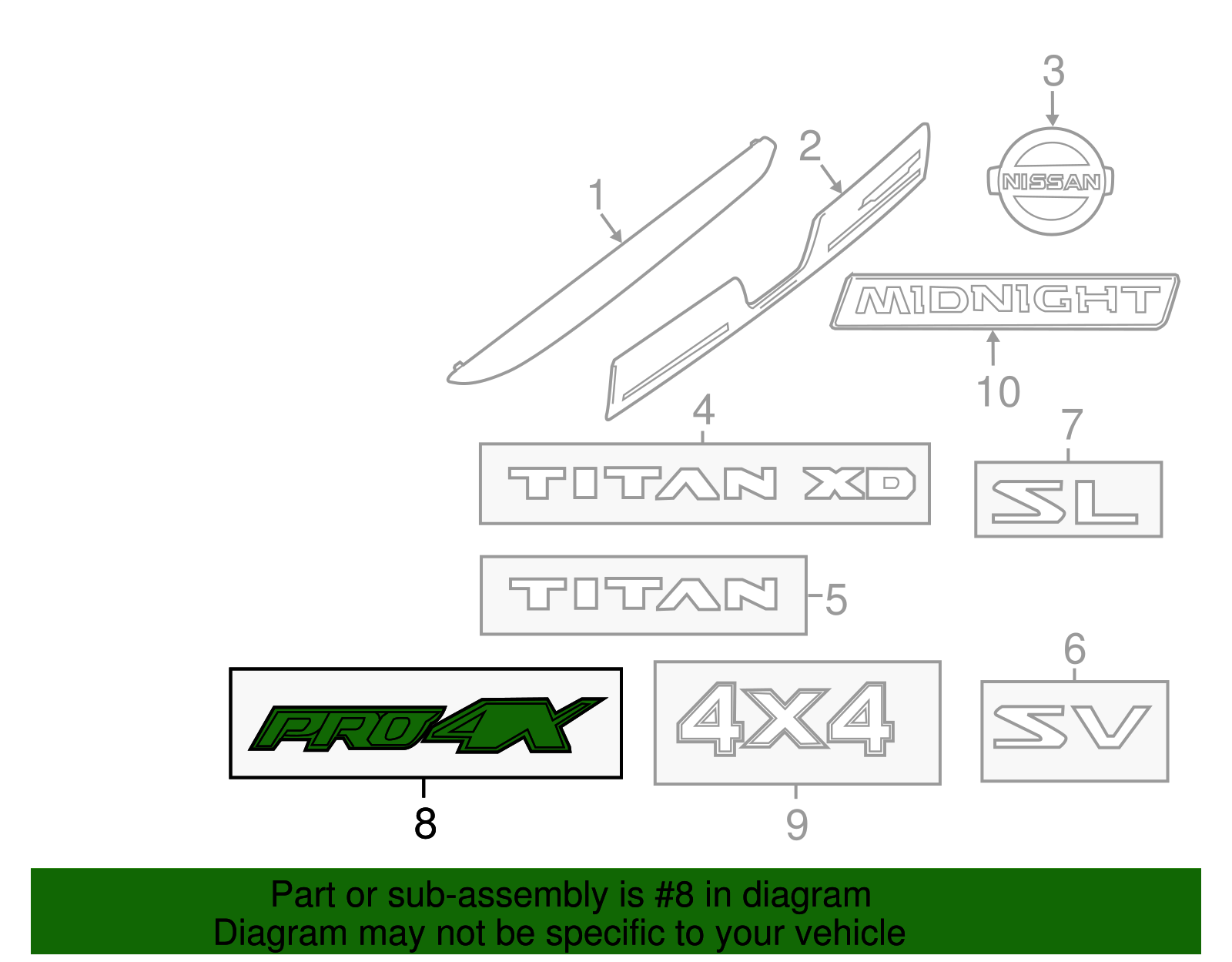 93495-EZ20A - Nameplate 2016-2021 Nissan | Nissan Parts & Accessories ...