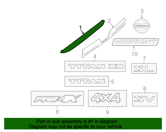 2016-2024 Nissan Top Cap 93486-9FV0A | Nissan Parts Plus