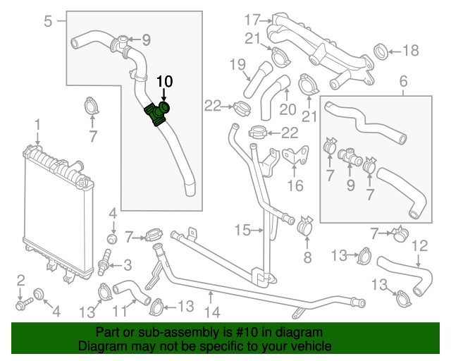 2004-2015 Audi T-Piece N-907-944-01 | Audi USA Parts