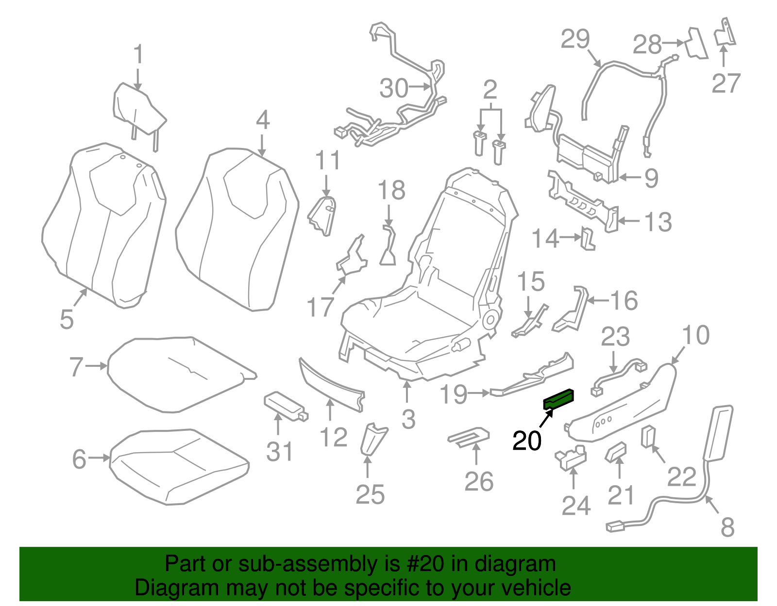 87066-4HA0A - Seat Switch - 2014-2020 Infiniti | Discount Infiniti Parts