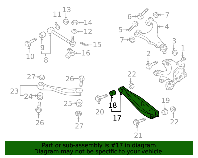 2017-2023 Subaru Lower Control Arm 20250FL040 | OEM Parts Online