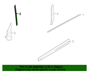 2016-2020 Fiat 500X Applique - Driver's Side (LH) 68433979aa ...