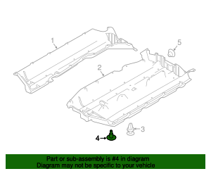 2008-2023 Nissan Door Window Glass Surround Channel Bolt 01121-N6211 ...