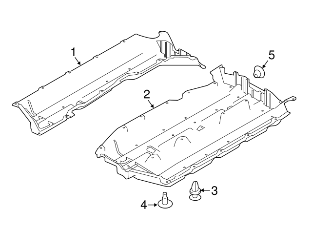2015-2024 Nissan Murano Under Cover 74815-5AA0A | OEM Parts Online
