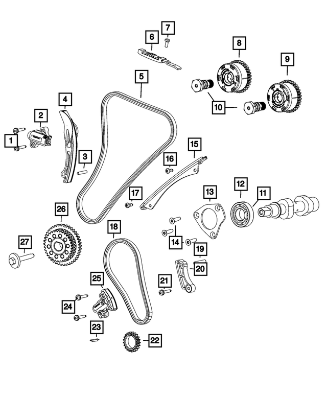 2025 Ram 1500 Chain Tensioner 68462666AB | Canada Mopar® Estores