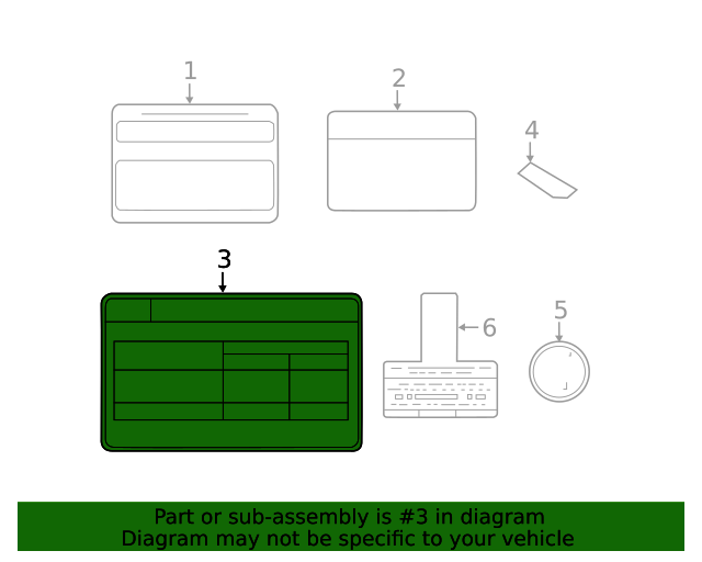 05203-S9200 - Tire Information Label 2020-2023 Kia Telluride | Kia ...