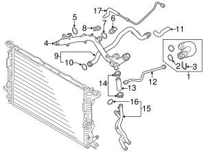 4G0-122-101 - Upper Hose 2012-2015 Audi | Audi OEM Parts