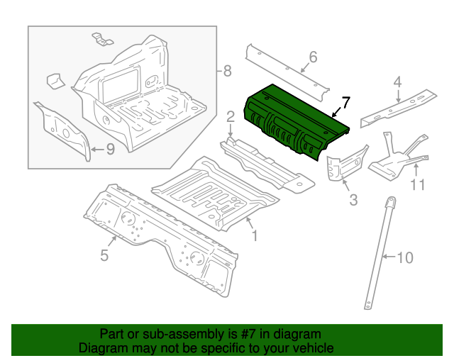41-00-7-431-642 - Floor Sill 2017-2023 BMW | AutoNationParts.com