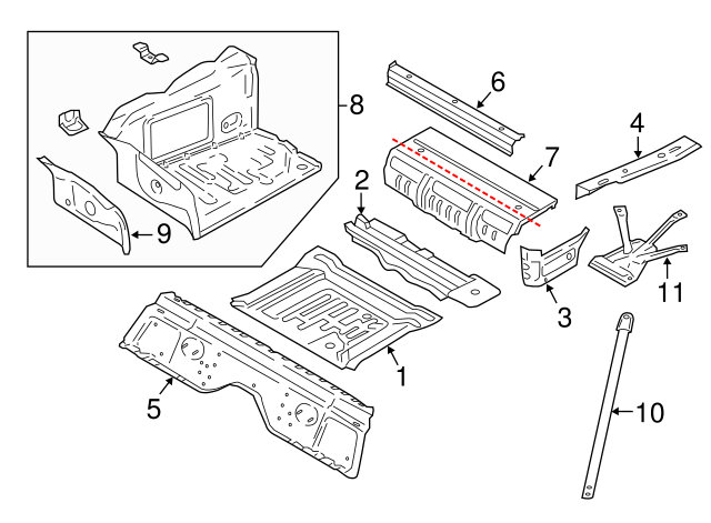 41-00-7-431-642 - Floor Sill 2017-2023 BMW | AutoNationParts.com