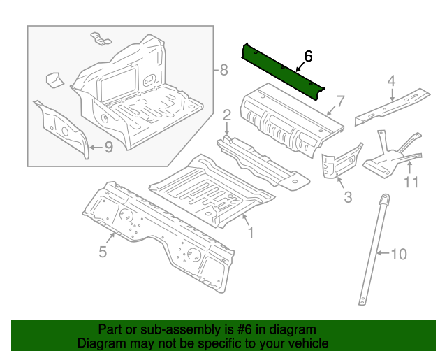 41007413081 - 2016-2022 BMW Rear Cross-Member (41-00-7-413-081) | BMW ...