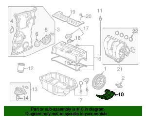 11221-R40-A00 - Oil Pan Baffle 2008-2015 Honda | Honda Parts Online