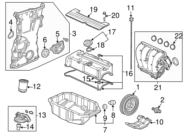 2008-2015 Honda Gasket A, In Manifold 17115-R40-A01 | Cheaper Honda Parts