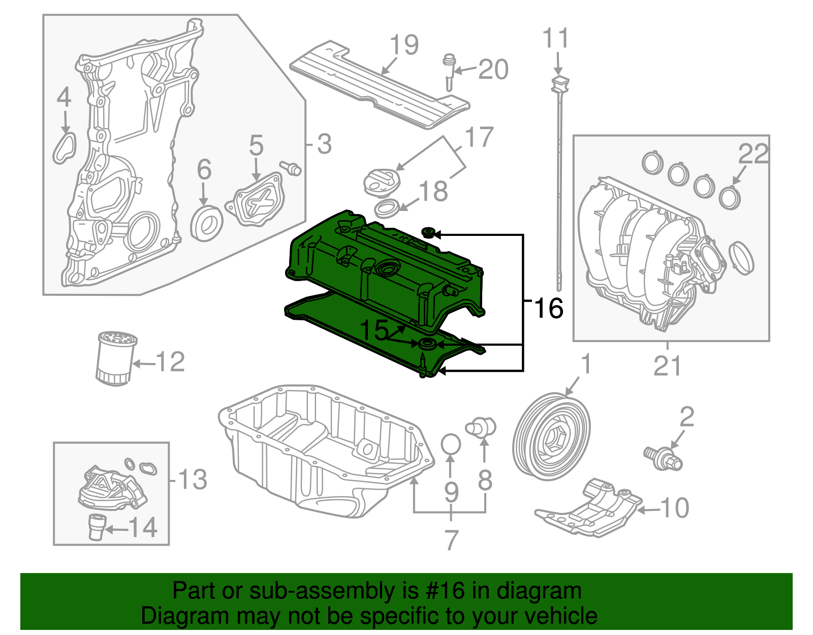 12030-R44-A00 - Engine Valve Cover Gasket Set 2008-2015 Honda ...