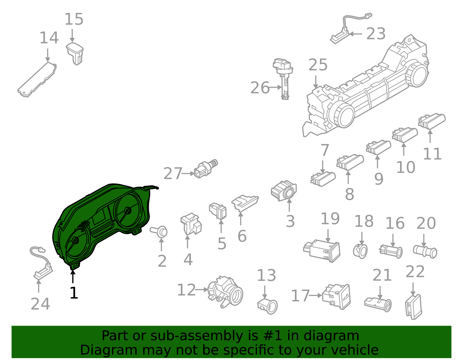 ML3Z-10849-U - Cluster Assembly 2021-2023 Ford F-150 | Ford Parts Center