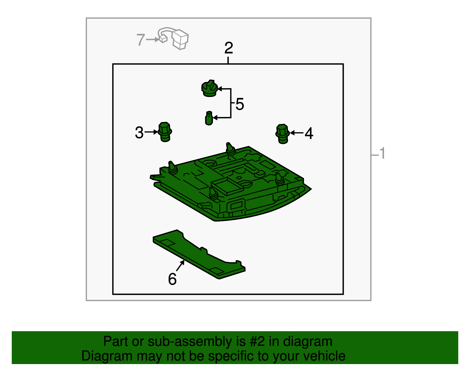 63605-33010-B0 - Overhead Console - 2013-2015 Lexus | My L Parts