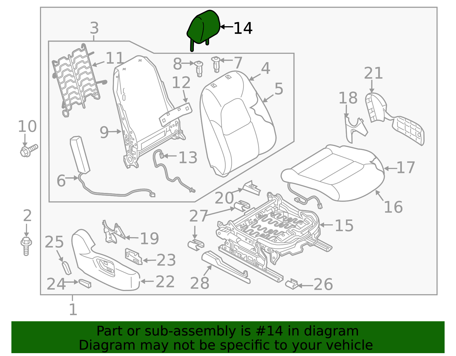K157-88-140-02 - Headrest 2017-2023 Mazda CX-5 | Florida Mazda Parts