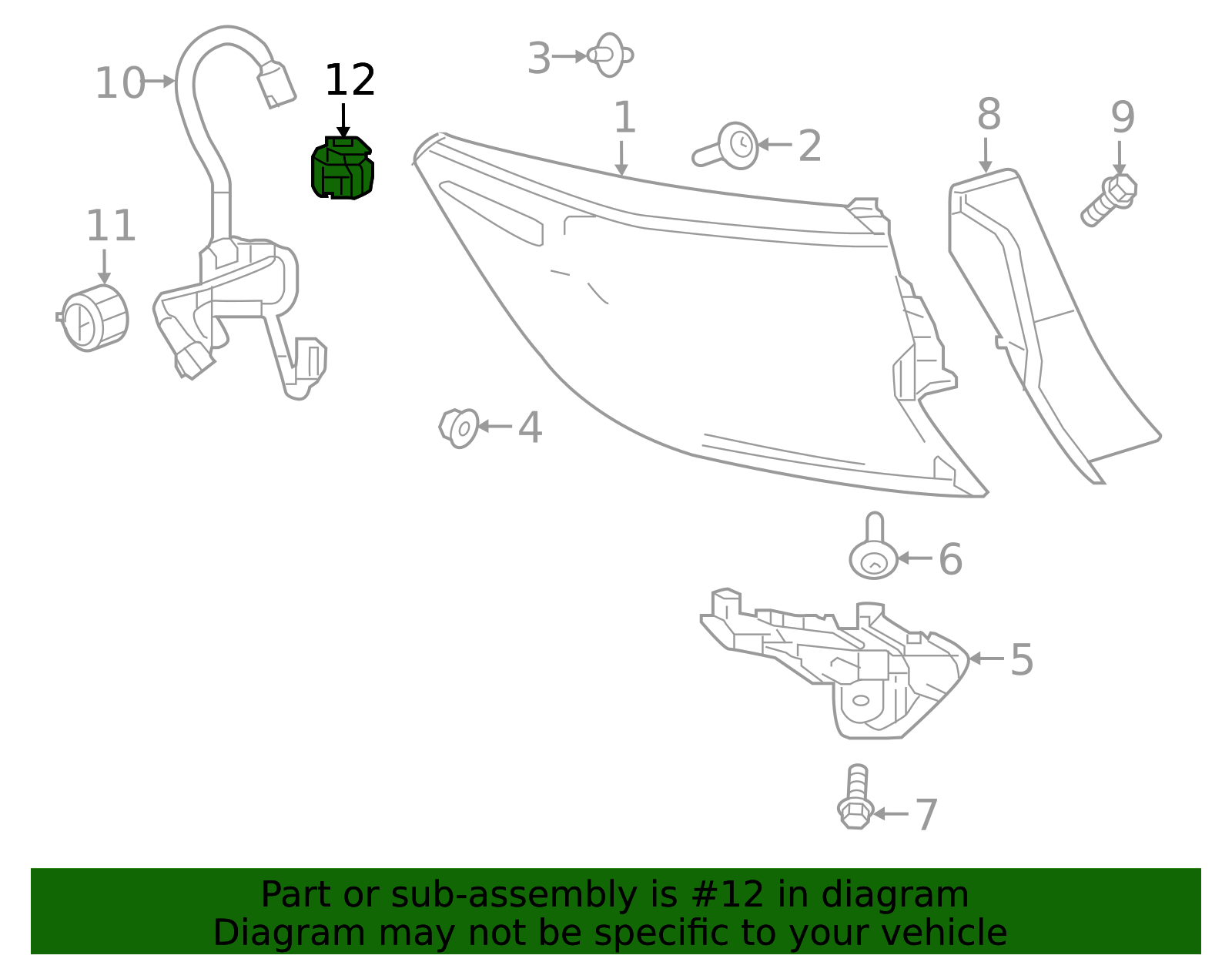 2019-2025 Toyota Turn Signal Light Bulb 81536-12D30 | Toyota San Diego ...