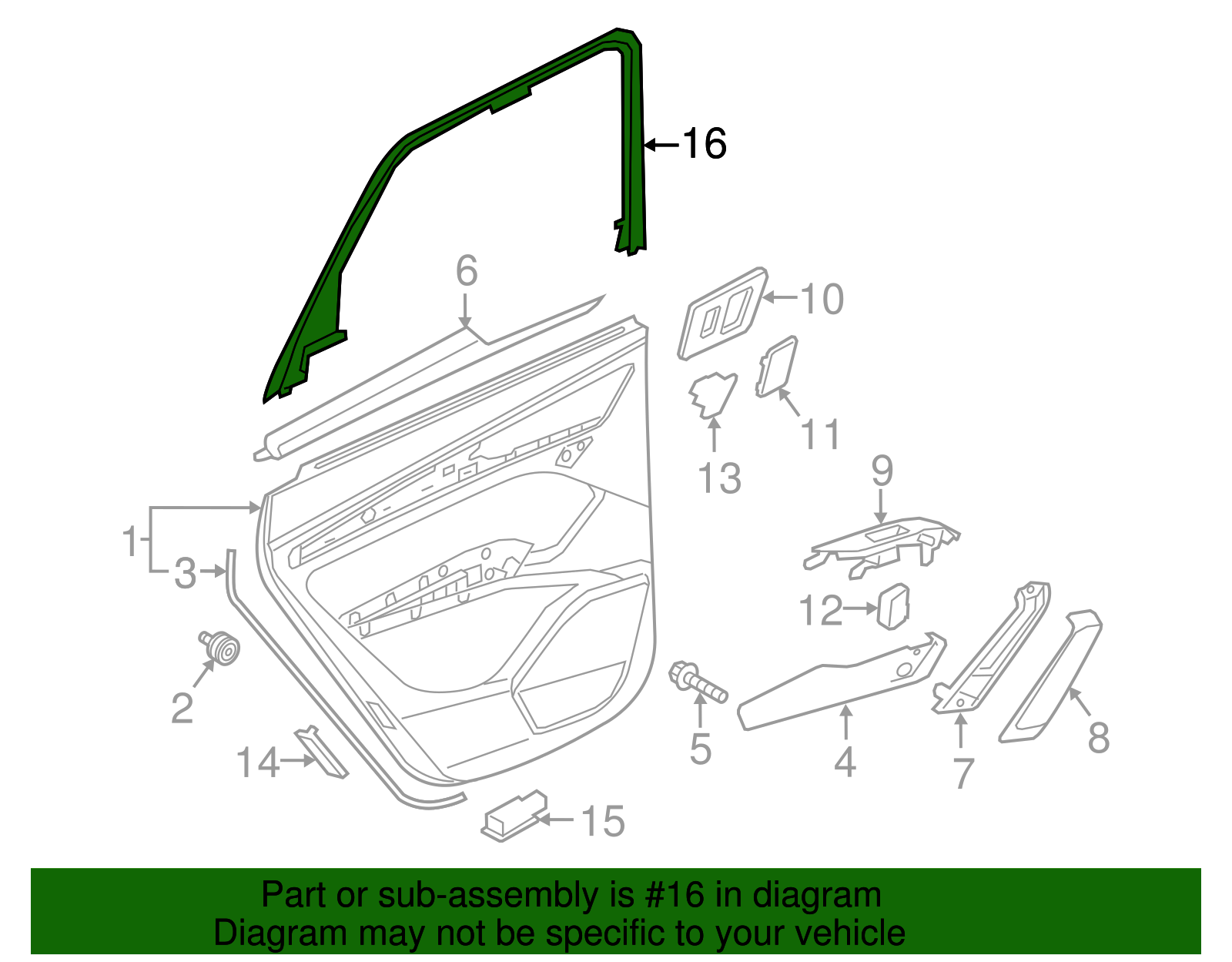 80A-867-672-4PK - Window Trim 2018-2024 Audi | Audi OEM Parts
