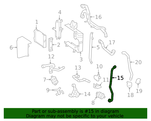 463-500-08-02 - Outlet Hose 2019-2021 Mercedes-Benz G 550 | Mercedes ...