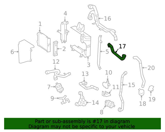 463-500-06-02 - Coolant Hose 2019-2023 Mercedes-Benz G 550 | Mercedes ...