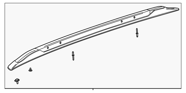 Passenger Side Luggage Carrier Rail 42780331 | GMPartsDirect.com