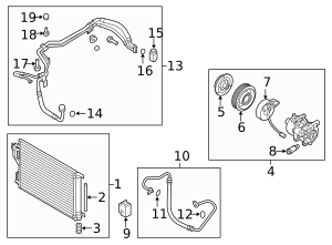 2020-2022 Kia Sportage A/C Compressor 97701 D3950 | TascaParts.com