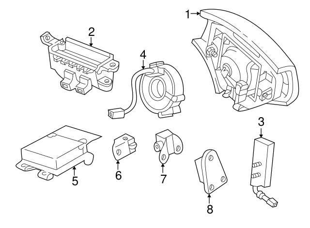 84306-51030 - Air Bag Clockspring 2006-2007 Lexus SC430 ...