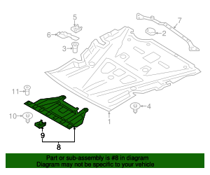 51717376342 - 2015-2019 BMW Skid Plate (51-71-7-376-342) | BMW of South ...