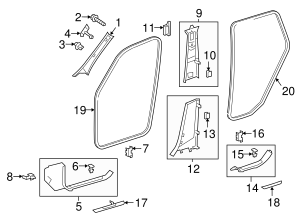 166-686-04-36 - Sill Plate 2012-2019 Mercedes-Benz | AutoNationParts.com